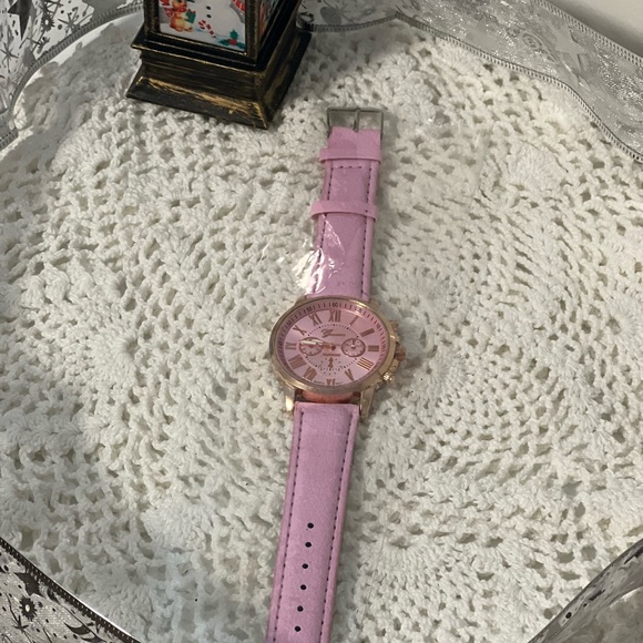 Geneva | Accessories | Newroman Numerals Geneva Pink Watch | Poshmark
